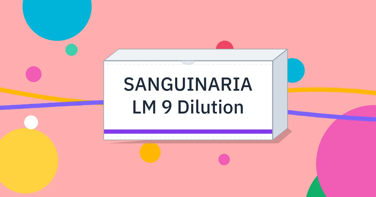 Symbolbild: Packung mit der Aufschrift SANGUINARIA LM 9 Dilution (PZN 13180825) – Verfügbarkeit und Bezug in Apotheken in Frankfurt am Main