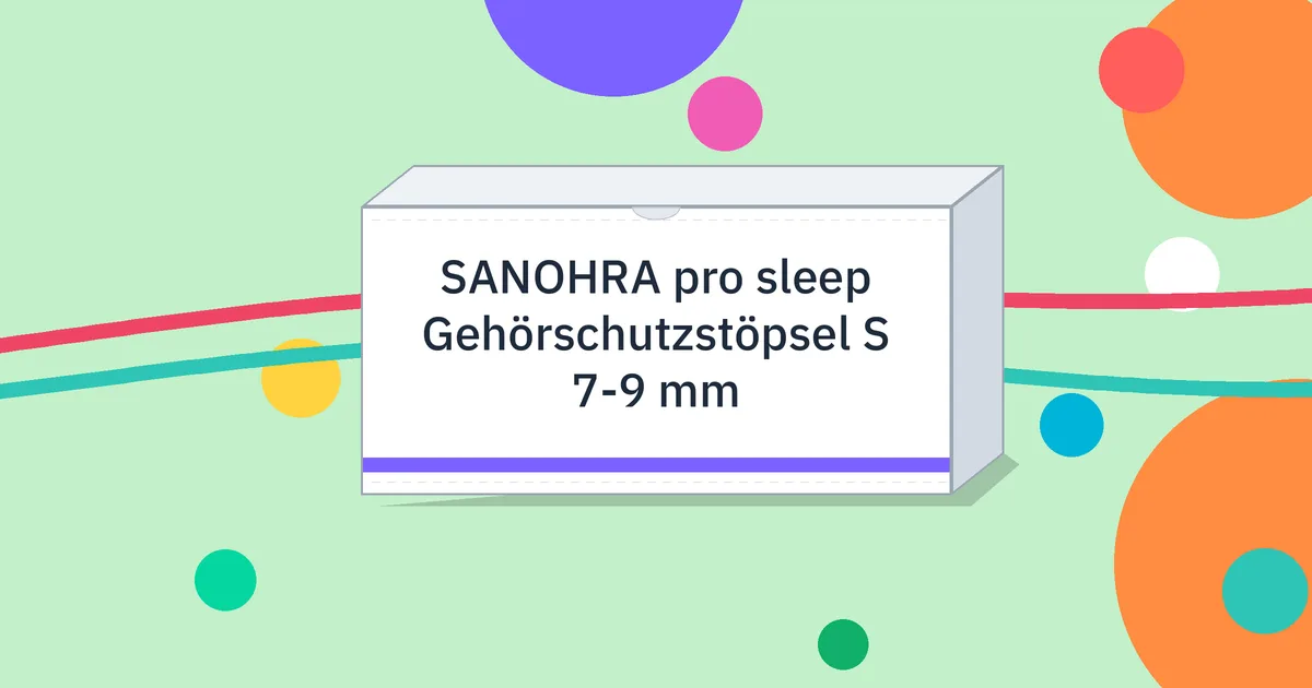 Symbolbild: Packung mit der Aufschrift SANOHRA pro sleep Gehörschutzstöpsel S 7-9 mm (PZN 19630548) – Verfügbarkeit und Bezug in Apotheken in Frankfurt am Main