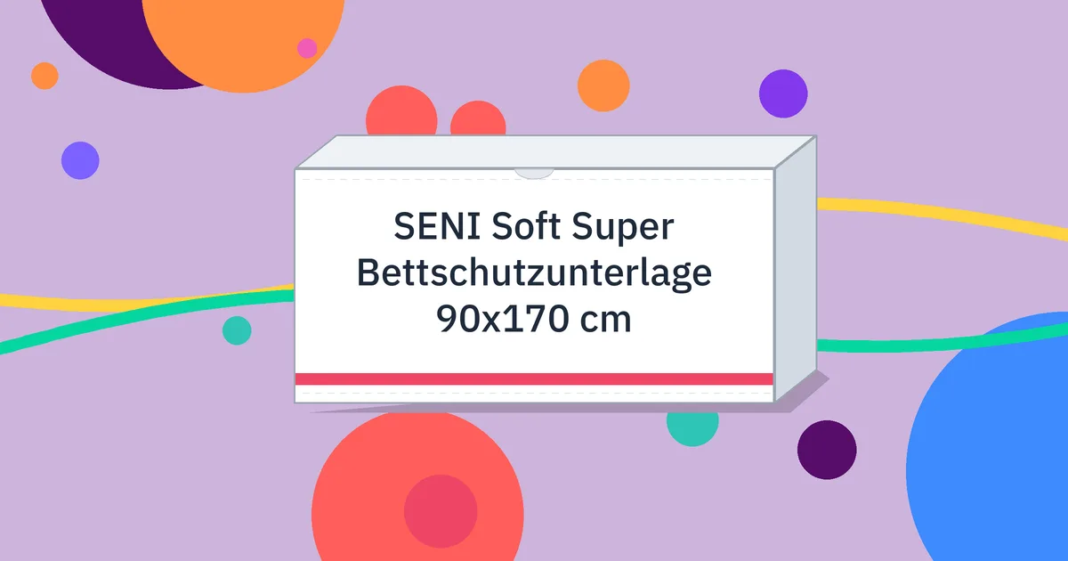 Symbolbild: Packung mit der Aufschrift SENI Soft Super Bettschutzunterlage 90x170 cm (PZN 13598447) – Verfügbarkeit und Bezug in Apotheken in Frankfurt am Main