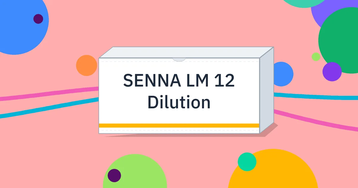 Symbolbild: Packung mit der Aufschrift SENNA LM 12 Dilution (PZN 13188040) – Verfügbarkeit und Bezug in Apotheken in Frankfurt am Main