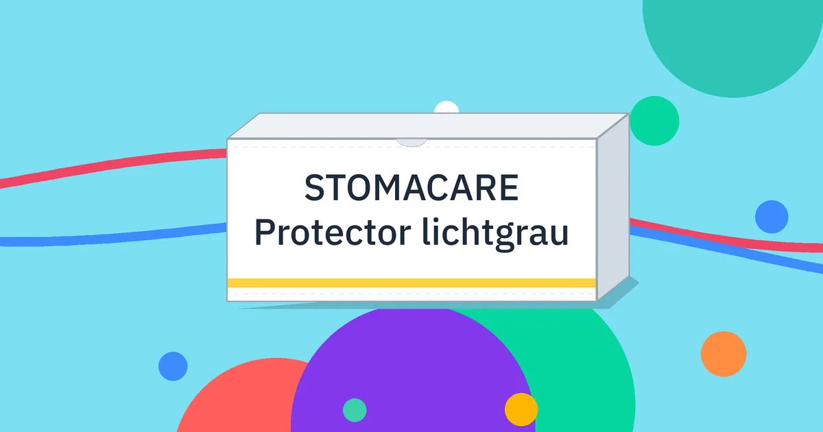 Symbolbild: Packung mit der Aufschrift STOMACARE Protector lichtgrau (PZN 14047809) – Verfügbarkeit und Bezug in Apotheken in Frankfurt am Main