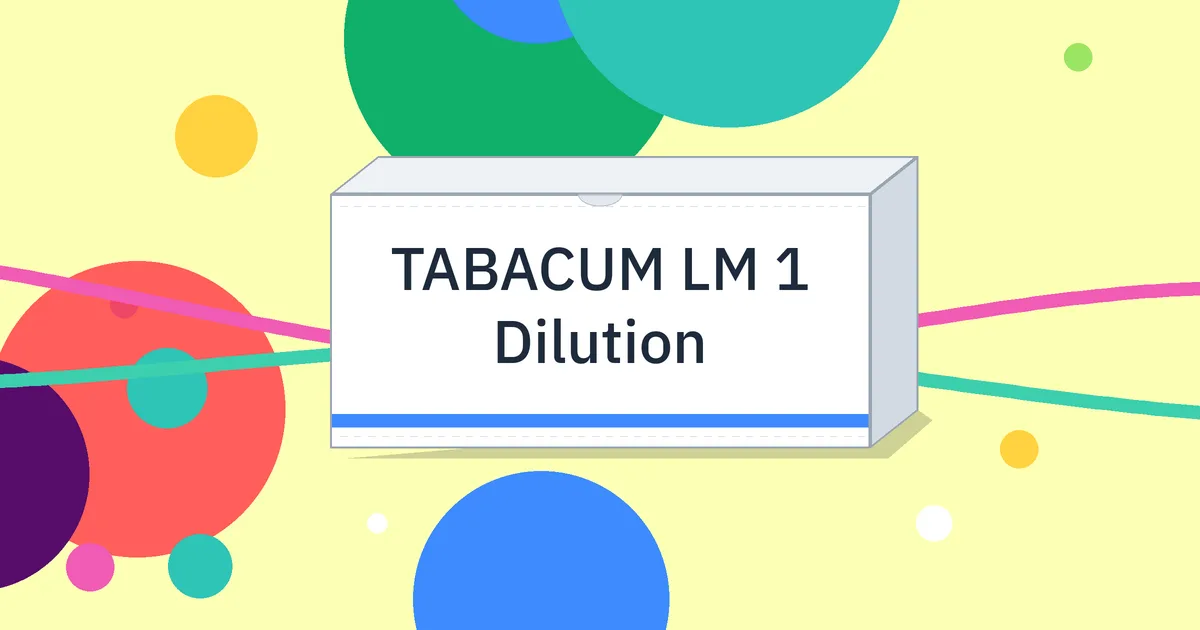 Symbolbild: Packung mit der Aufschrift TABACUM LM 1 Dilution (PZN 13212488) – Verfügbarkeit und Bezug in Apotheken in Frankfurt am Main
