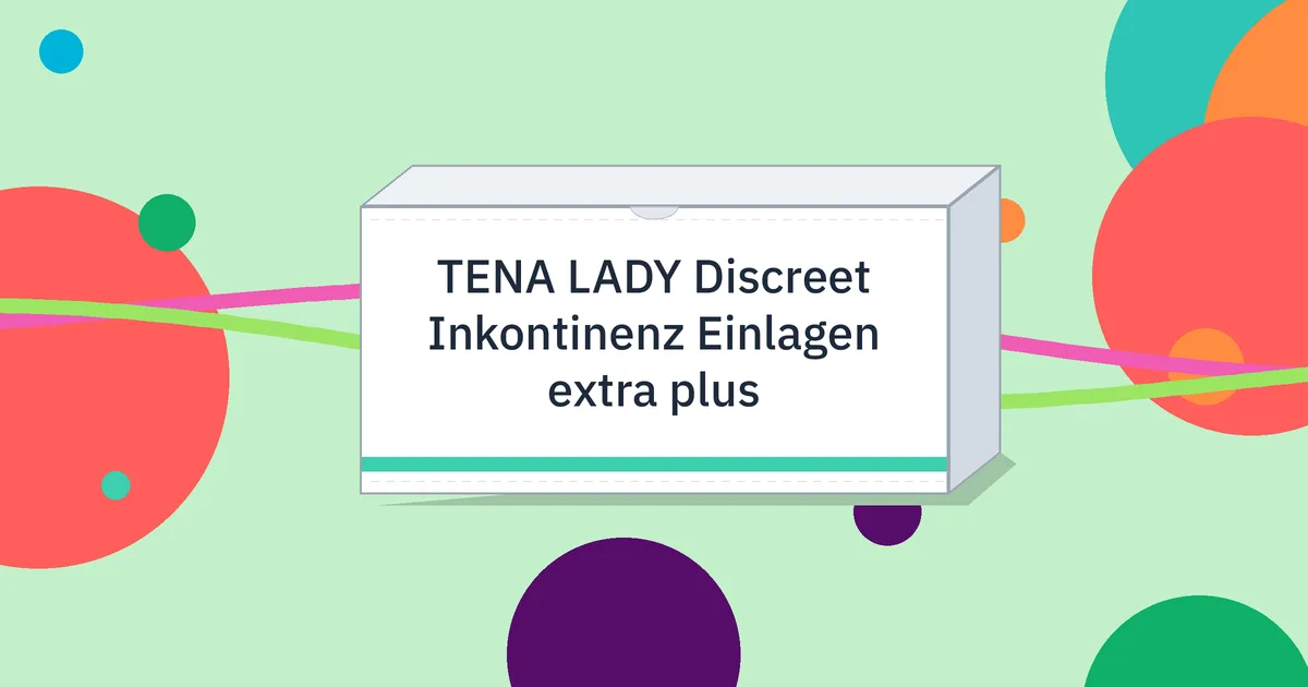 Symbolbild: Packung mit der Aufschrift TENA LADY Discreet Inkontinenz Einlagen extra plus (PZN 15235246) – Verfügbarkeit und Bezug in Apotheken in Frankfurt am Main