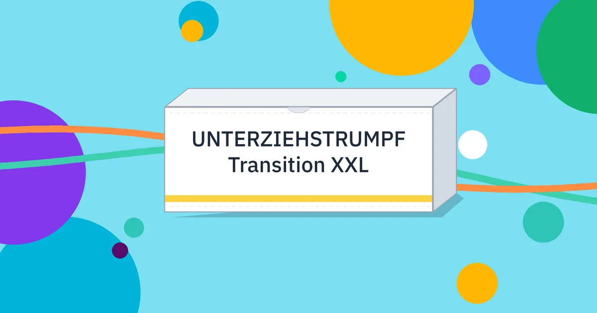 Symbolbild: Packung mit der Aufschrift UNTERZIEHSTRUMPF Transition XXL (PZN 18652795) – Verfügbarkeit und Bezug in Apotheken in Frankfurt am Main