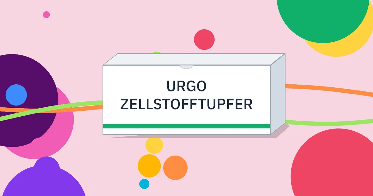 Symbolbild: Packung mit der Aufschrift URGO ZELLSTOFFTUPFER (PZN 08629909) – Verfügbarkeit und Bezug in Apotheken in Frankfurt am Main