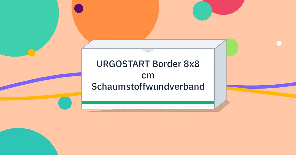 Symbolbild: Packung mit der Aufschrift URGOSTART Border 8x8 cm Schaumstoffwundverband (PZN 18730584) – Verfügbarkeit und Bezug in Apotheken in Frankfurt am Main
