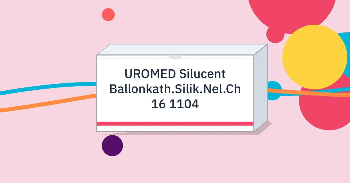 Symbolbild: Packung mit der Aufschrift UROMED Silucent Ballonkath.Silik.Nel.Ch 16 1104 (PZN 01411426) – Verfügbarkeit und Bezug in Apotheken in Frankfurt am Main