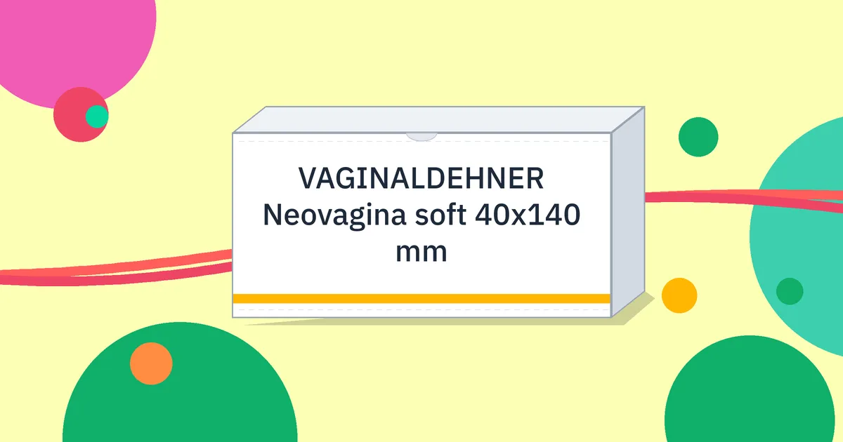 Symbolbild: Packung mit der Aufschrift VAGINALDEHNER Neovagina soft 40x140 mm (PZN 01828014) – Verfügbarkeit und Bezug in Apotheken in Frankfurt am Main