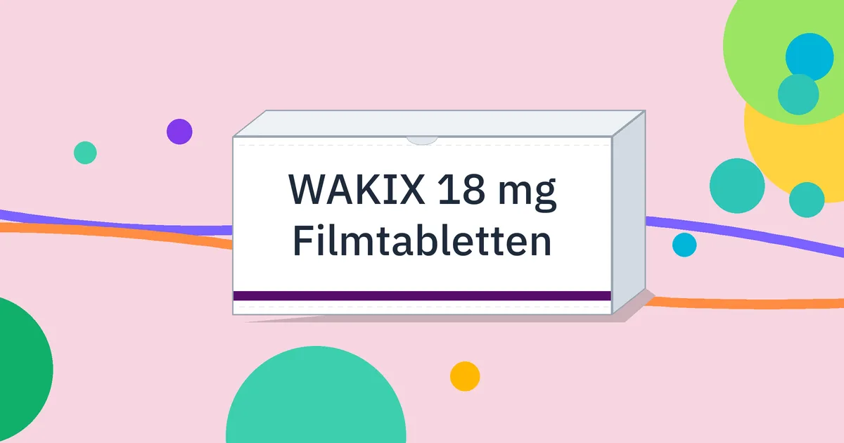 Symbolbild: Packung mit der Aufschrift WAKIX 18 mg Filmtabletten (PZN 15888847) – Verfügbarkeit und Bezug in Apotheken in Frankfurt am Main
