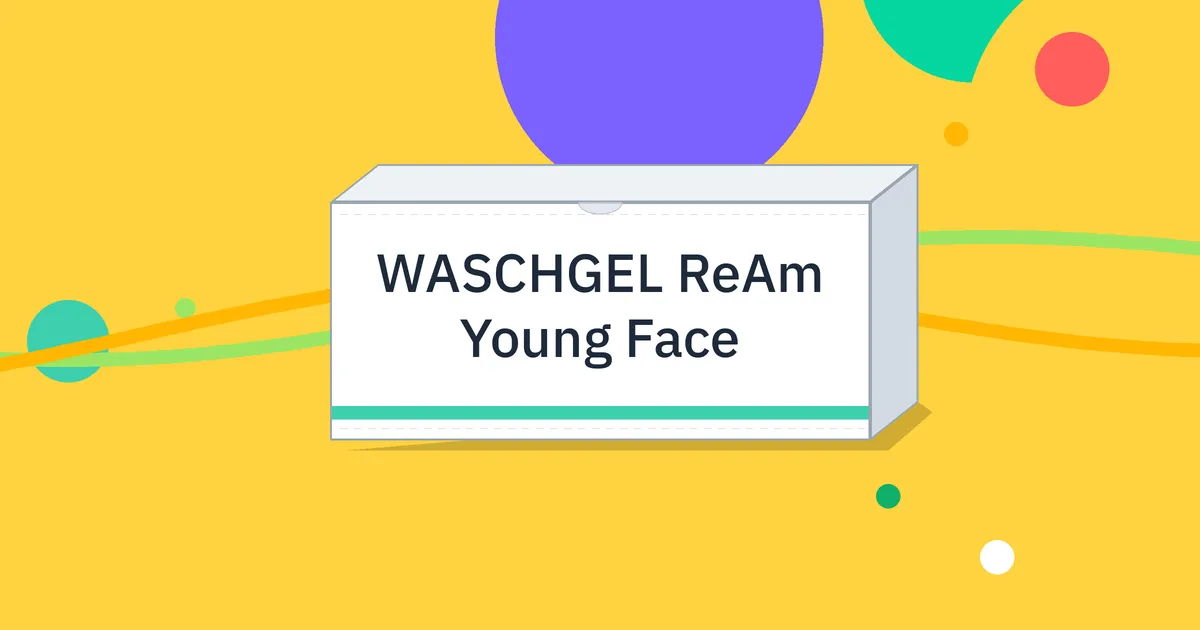 Symbolbild: Packung mit der Aufschrift WASCHGEL ReAm Young Face (PZN 13747025) – Verfügbarkeit und Bezug in Apotheken in Frankfurt am Main