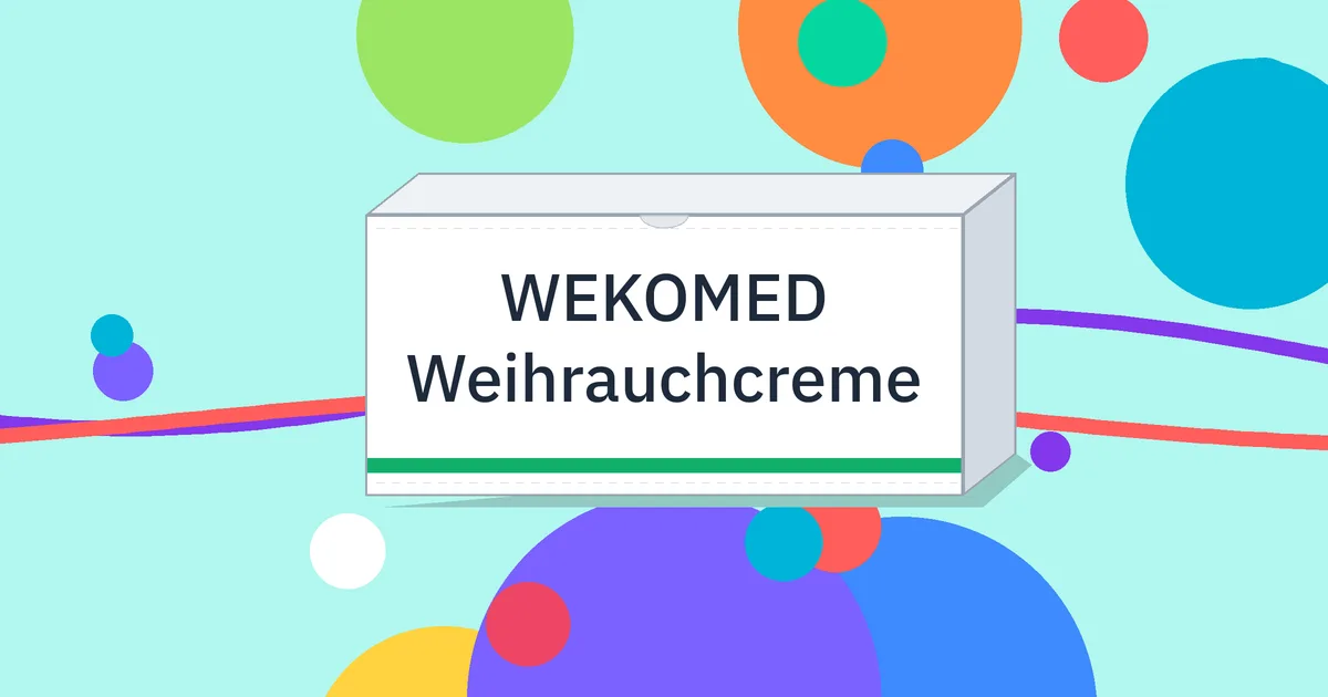 Symbolbild: Packung mit der Aufschrift WEKOMED Weihrauchcreme (PZN 07108255) – Verfügbarkeit und Bezug in Apotheken in Frankfurt am Main