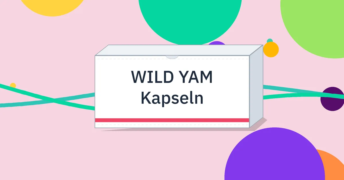 Symbolbild: Packung mit der Aufschrift WILD YAM Kapseln (PZN 02223098) – Verfügbarkeit und Bezug in Apotheken in Frankfurt am Main