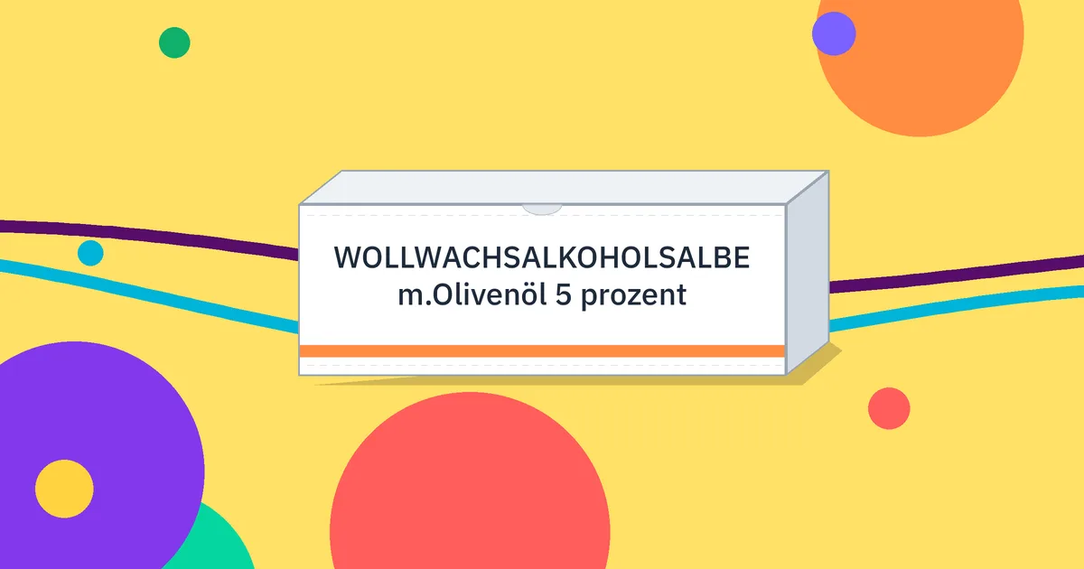 Symbolbild: Packung mit der Aufschrift WOLLWACHSALKOHOLSALBE m.Olivenöl 5 prozent (PZN 07708819) – Verfügbarkeit und Bezug in Apotheken in Frankfurt am Main
