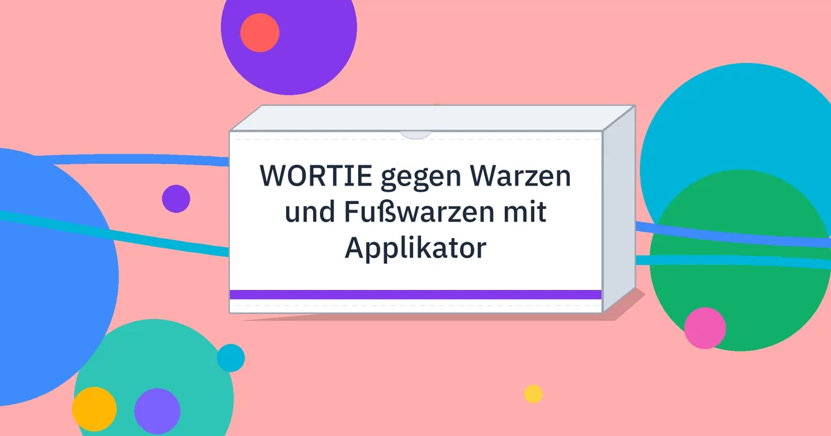 Symbolbild: Packung mit der Aufschrift WORTIE gegen Warzen und Fußwarzen mit Applikator (PZN 10795549) – Verfügbarkeit und Bezug in Apotheken in Frankfurt am Main