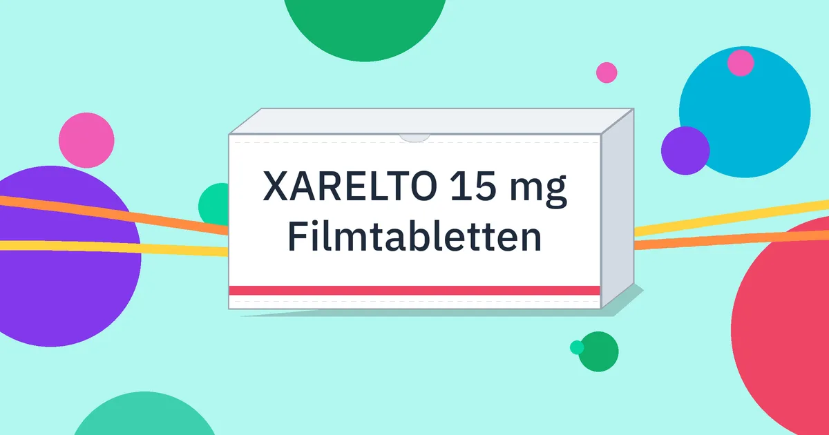 Symbolbild: Packung mit der Aufschrift XARELTO 15 mg Filmtabletten (PZN 09724515) – Verfügbarkeit und Bezug in Apotheken in Frankfurt am Main