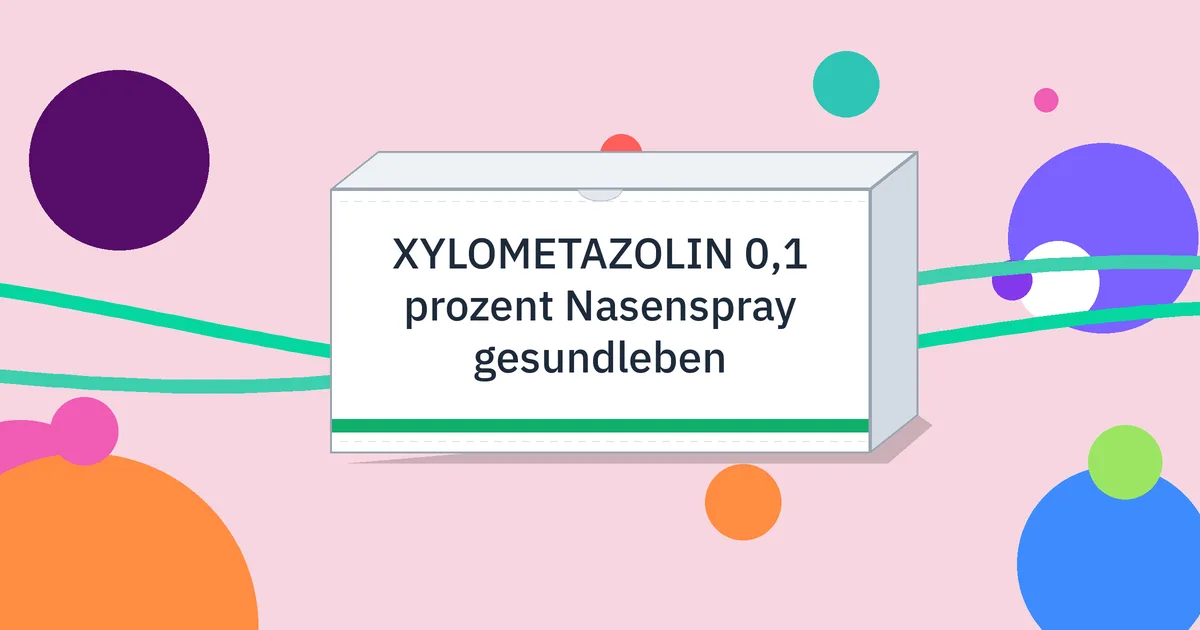 Symbolbild: Packung mit der Aufschrift XYLOMETAZOLIN 0,1 prozent Nasenspray gesundleben (PZN 11593233) – Verfügbarkeit und Bezug in Apotheken in Frankfurt am Main