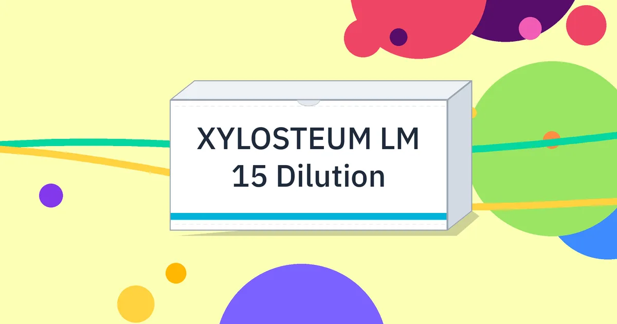 Symbolbild: Packung mit der Aufschrift XYLOSTEUM LM 15 Dilution (PZN 13284252) – Verfügbarkeit und Bezug in Apotheken in Frankfurt am Main