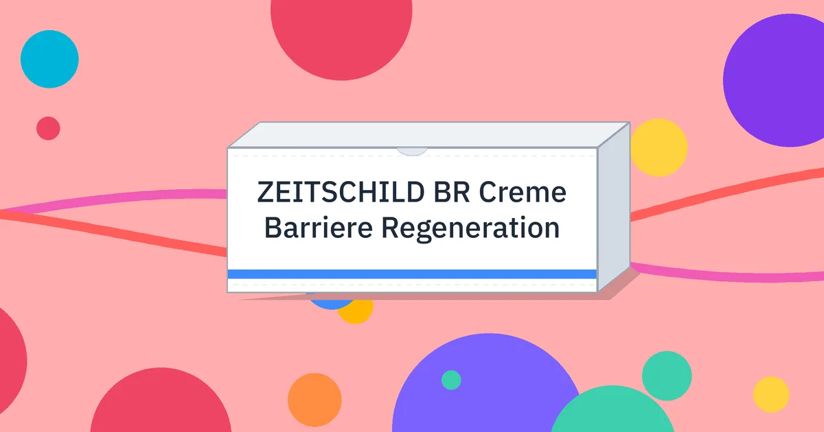 Symbolbild: Packung mit der Aufschrift ZEITSCHILD BR Creme Barriere Regeneration (PZN 20109182) – Verfügbarkeit und Bezug in Apotheken in Frankfurt am Main
