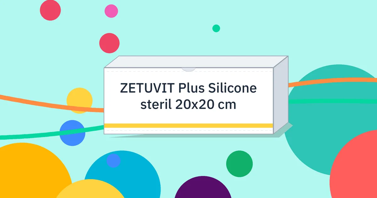 Symbolbild: Packung mit der Aufschrift ZETUVIT Plus Silicone steril 20x20 cm (PZN 17282592) – Verfügbarkeit und Bezug in Apotheken in Frankfurt am Main
