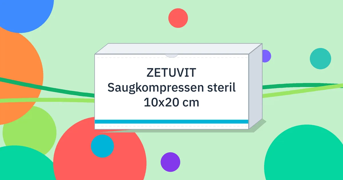 Symbolbild: Packung mit der Aufschrift ZETUVIT Saugkompressen steril 10x20 cm (PZN 18717081) – Verfügbarkeit und Bezug in Apotheken in Frankfurt am Main