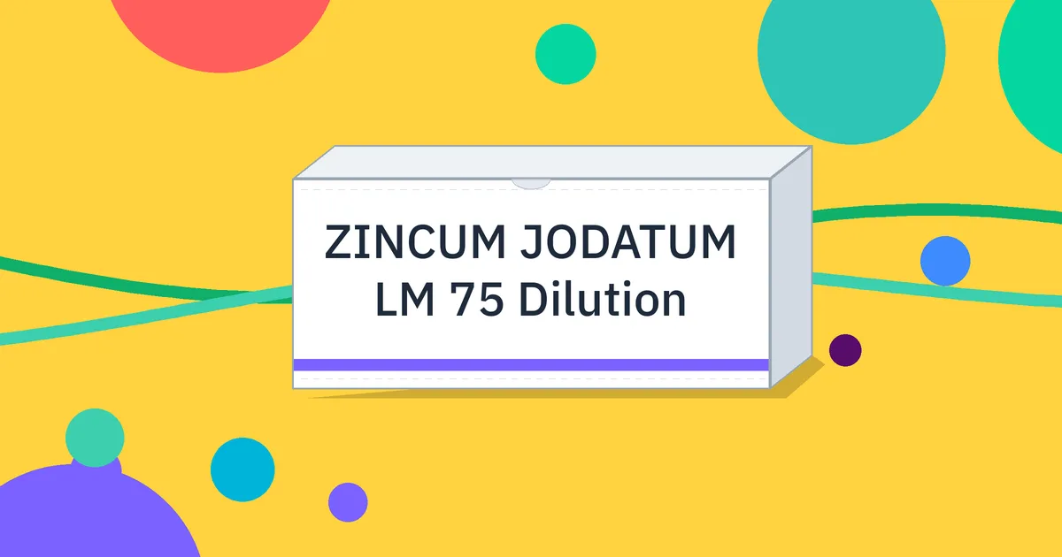 Symbolbild: Packung mit der Aufschrift ZINCUM JODATUM LM 75 Dilution (PZN 13294486) – Verfügbarkeit und Bezug in Apotheken in Frankfurt am Main