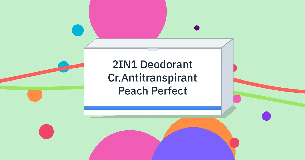 Symbolbild: Packung mit der Aufschrift 2IN1 Deodorant Cr.Antitranspirant Peach Perfect (PZN 16830034) – Verfügbarkeit und Bezug in Apotheken in Frankfurt am Main