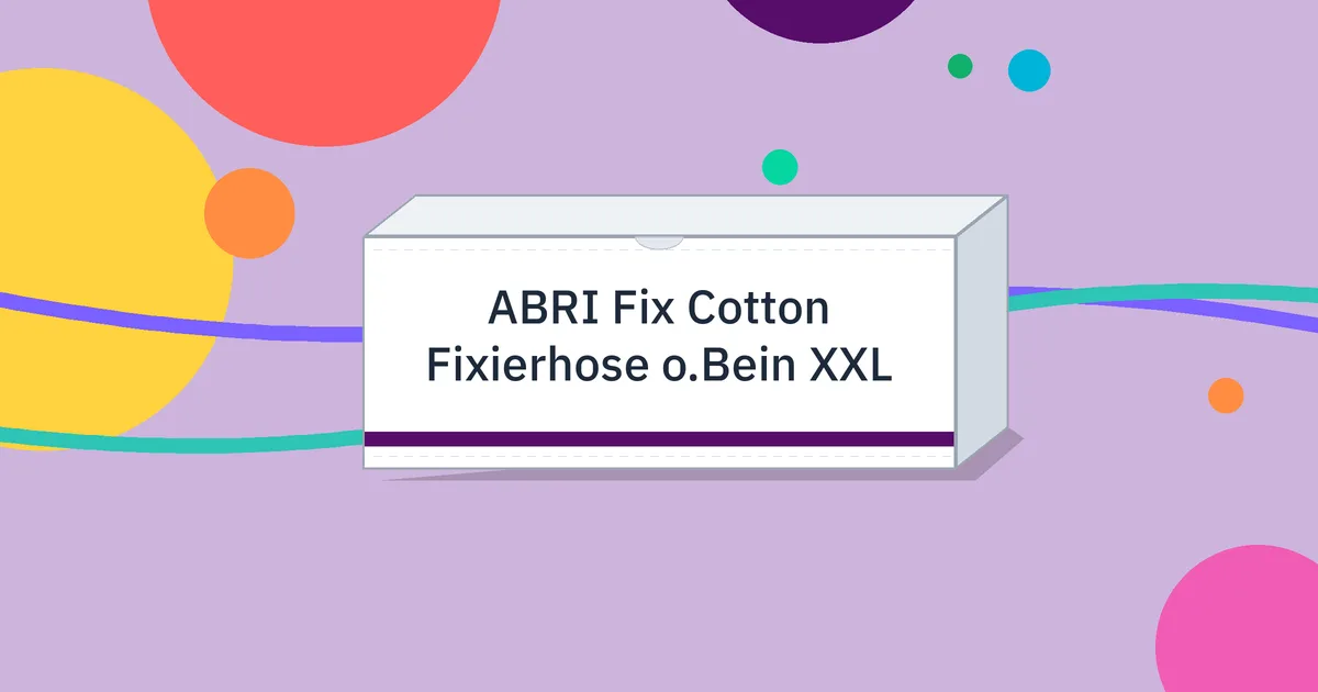 Symbolbild: Packung mit der Aufschrift ABRI Fix Cotton Fixierhose o.Bein XXL (PZN 12502511) – Verfügbarkeit und Bezug in Apotheken in Frankfurt am Main