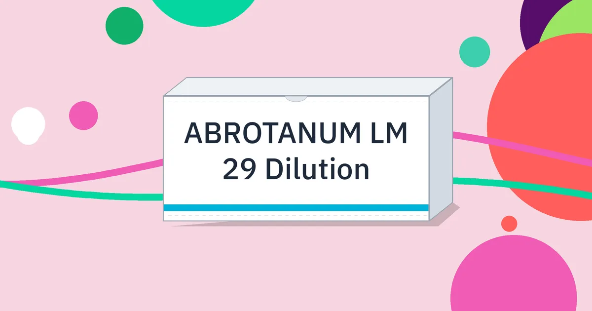 Symbolbild: Packung mit der Aufschrift ABROTANUM LM 29 Dilution (PZN 12750829) – Verfügbarkeit und Bezug in Apotheken in Frankfurt am Main