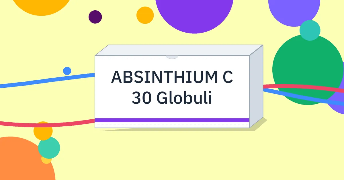 Symbolbild: Packung mit der Aufschrift ABSINTHIUM C 30 Globuli (PZN 16688205) – Verfügbarkeit und Bezug in Apotheken in Frankfurt am Main