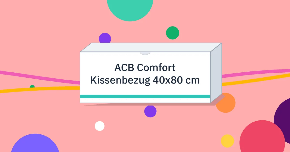 Symbolbild: Packung mit der Aufschrift ACB Comfort Kissenbezug 40x80 cm (PZN 04117101) – Verfügbarkeit und Bezug in Apotheken in Frankfurt am Main