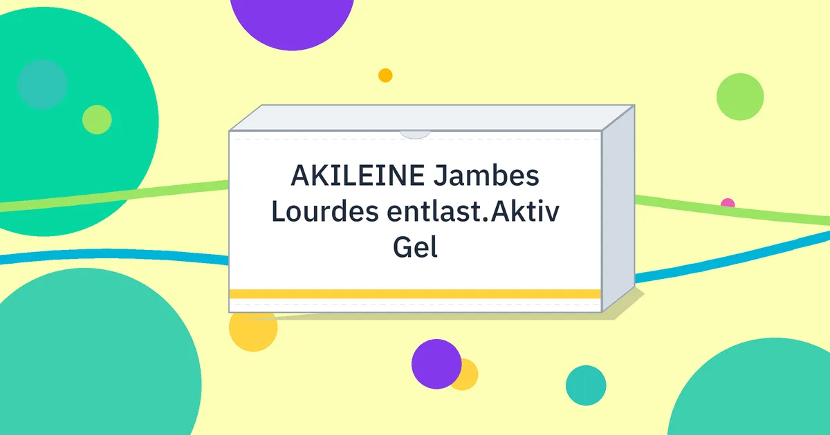 Symbolbild: Packung mit der Aufschrift AKILEINE Jambes Lourdes entlast.Aktiv Gel (PZN 04452319) – Verfügbarkeit und Bezug in Apotheken in Frankfurt am Main