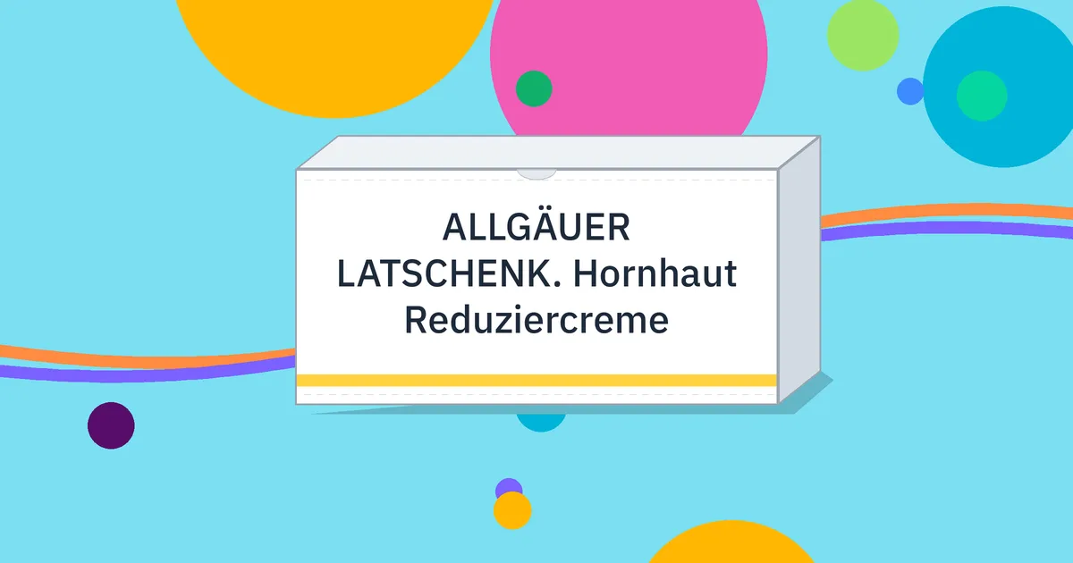 Symbolbild: Packung mit der Aufschrift ALLGÄUER LATSCHENK. Hornhaut Reduziercreme (PZN 13967347) – Verfügbarkeit und Bezug in Apotheken in Frankfurt am Main