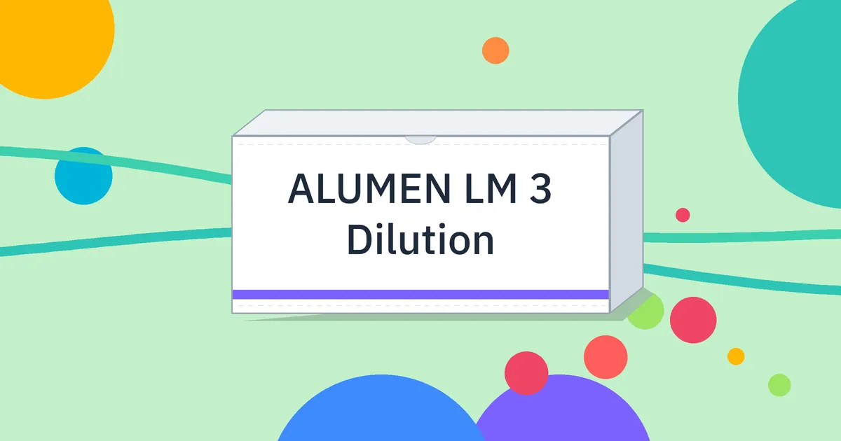 Symbolbild: Packung mit der Aufschrift ALUMEN LM 3 Dilution (PZN 12757872) – Verfügbarkeit und Bezug in Apotheken in Frankfurt am Main