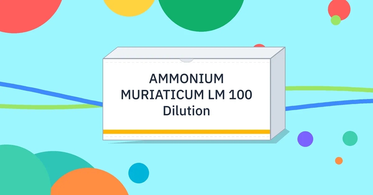 Symbolbild: Packung mit der Aufschrift AMMONIUM MURIATICUM LM 100 Dilution (PZN 12761336) – Verfügbarkeit und Bezug in Apotheken in Frankfurt am Main