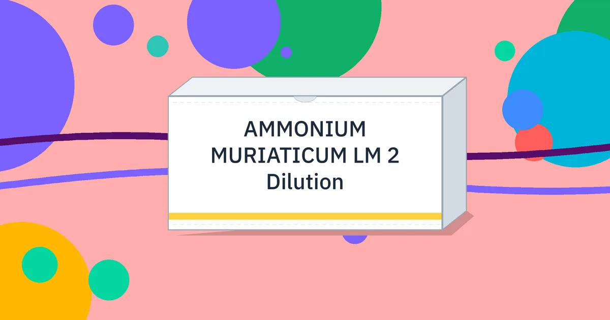 Symbolbild: Packung mit der Aufschrift AMMONIUM MURIATICUM LM 2 Dilution (PZN 12760940) – Verfügbarkeit und Bezug in Apotheken in Frankfurt am Main