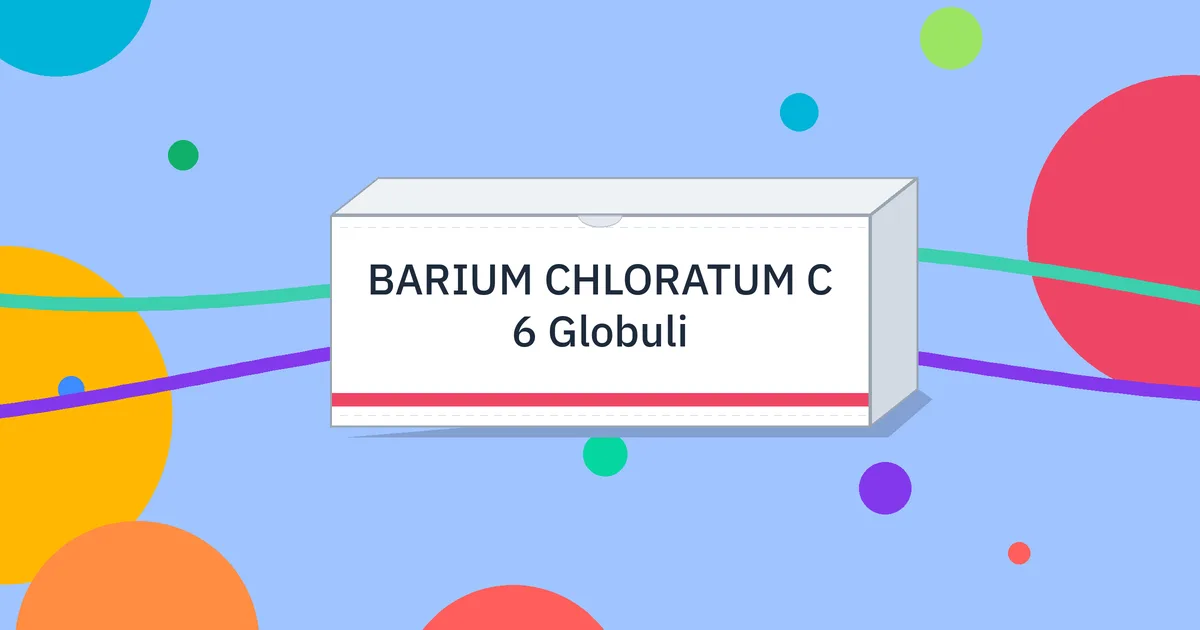 Symbolbild: Packung mit der Aufschrift BARIUM CHLORATUM C 6 Globuli (PZN 19715718) – Verfügbarkeit und Bezug in Apotheken in Frankfurt am Main
