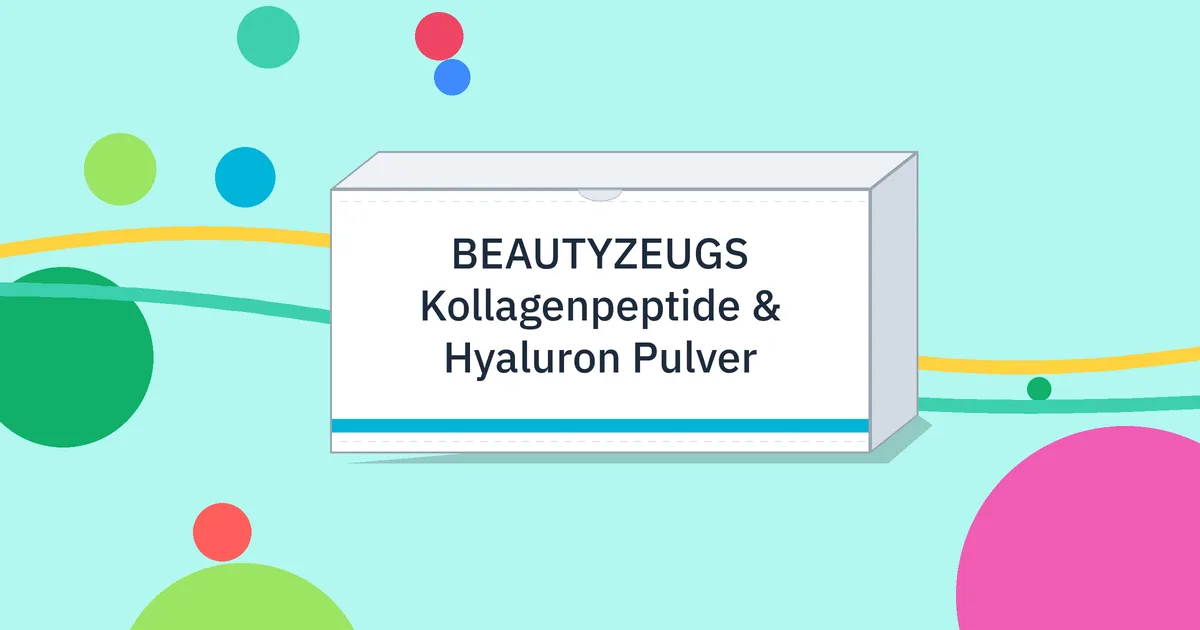Symbolbild: Packung mit der Aufschrift BEAUTYZEUGS Kollagenpeptide & Hyaluron Pulver (PZN 19239933) – Verfügbarkeit und Bezug in Apotheken in Frankfurt am Main