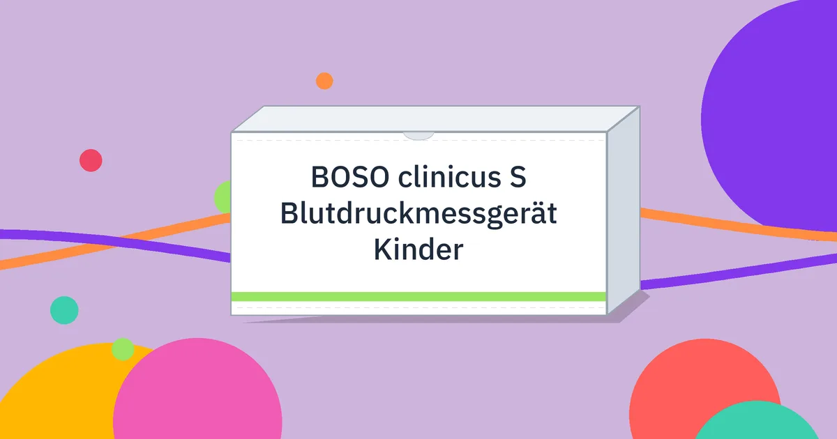Symbolbild: Packung mit der Aufschrift BOSO clinicus S Blutdruckmessgerät Kinder (PZN 19832571) – Verfügbarkeit und Bezug in Apotheken in Frankfurt am Main