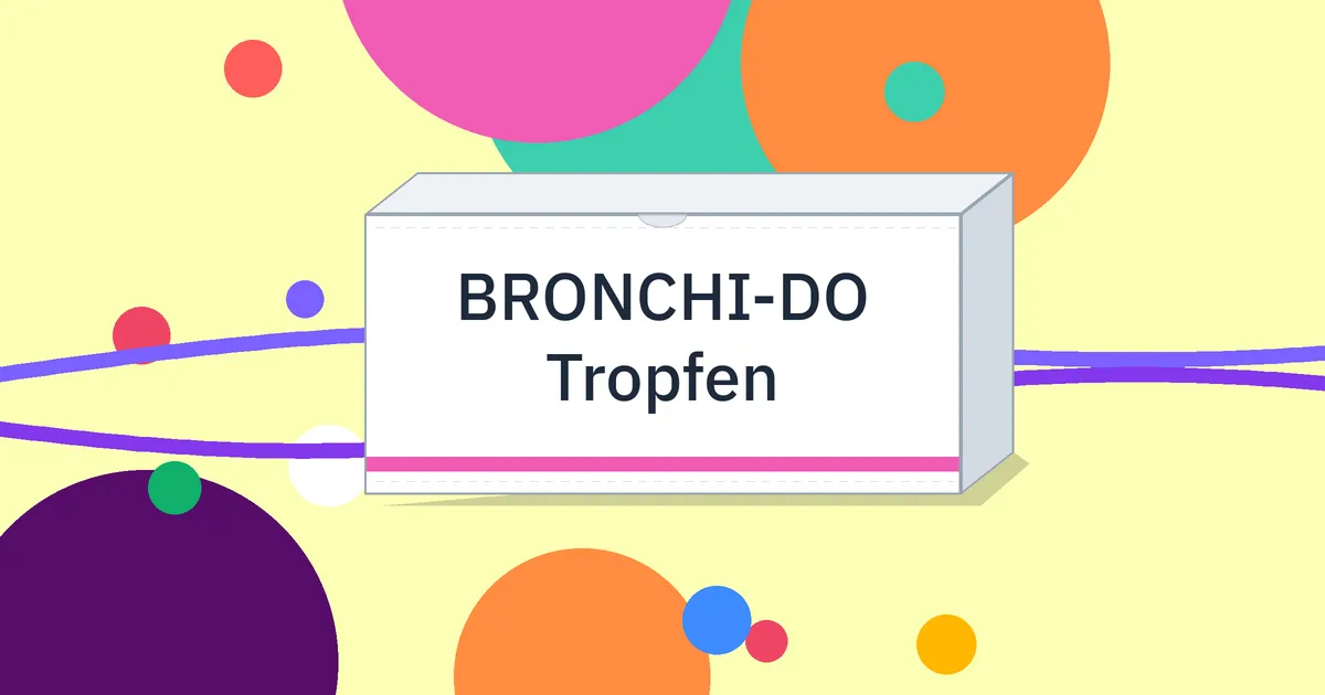 Symbolbild: Packung mit der Aufschrift BRONCHI-DO Tropfen (PZN 06957785) – Verfügbarkeit und Bezug in Apotheken in Frankfurt am Main