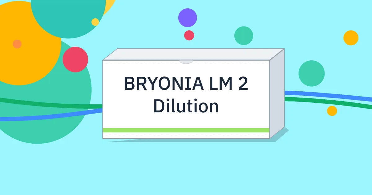 Symbolbild: Packung mit der Aufschrift BRYONIA LM 2 Dilution (PZN 12796889) – Verfügbarkeit und Bezug in Apotheken in Frankfurt am Main