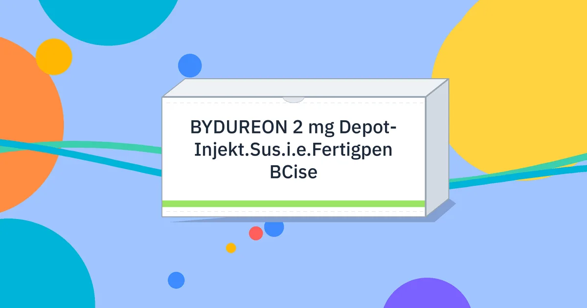 Symbolbild: Packung mit der Aufschrift BYDUREON 2 mg Depot-Injekt.Sus.i.e.Fertigpen BCise (PZN 18221115) – Verfügbarkeit und Bezug in Apotheken in Frankfurt am Main