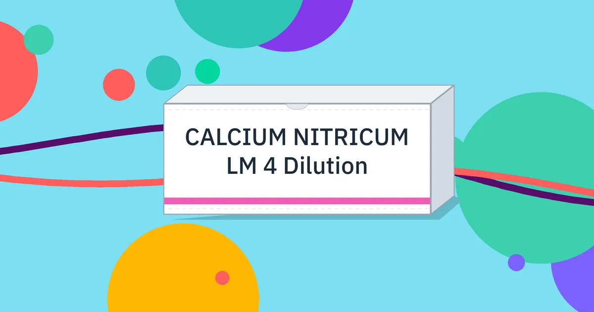 Symbolbild: Packung mit der Aufschrift CALCIUM NITRICUM LM 4 Dilution (PZN 13409624) – Verfügbarkeit und Bezug in Apotheken in Frankfurt am Main