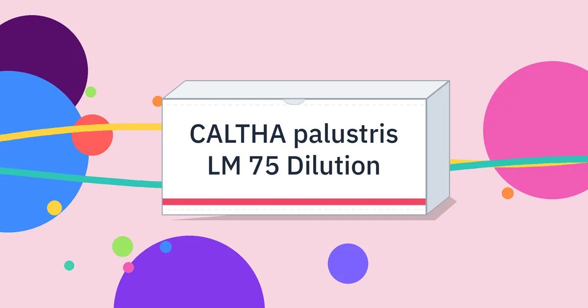 Symbolbild: Packung mit der Aufschrift CALTHA palustris LM 75 Dilution (PZN 13411851) – Verfügbarkeit und Bezug in Apotheken in Frankfurt am Main