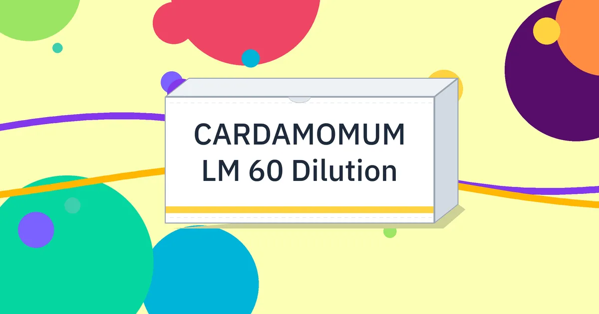 Symbolbild: Packung mit der Aufschrift CARDAMOMUM LM 60 Dilution (PZN 13429868) – Verfügbarkeit und Bezug in Apotheken in Frankfurt am Main