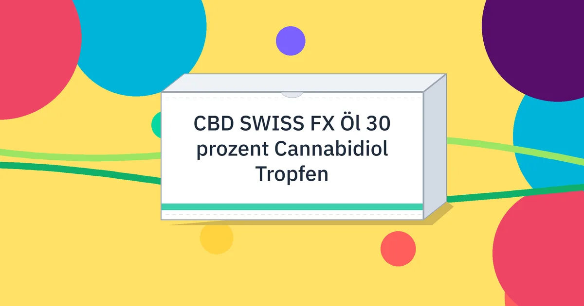 Symbolbild: Packung mit der Aufschrift CBD SWISS FX Öl 30 prozent Cannabidiol Tropfen (PZN 18137857) – Verfügbarkeit und Bezug in Apotheken in Frankfurt am Main