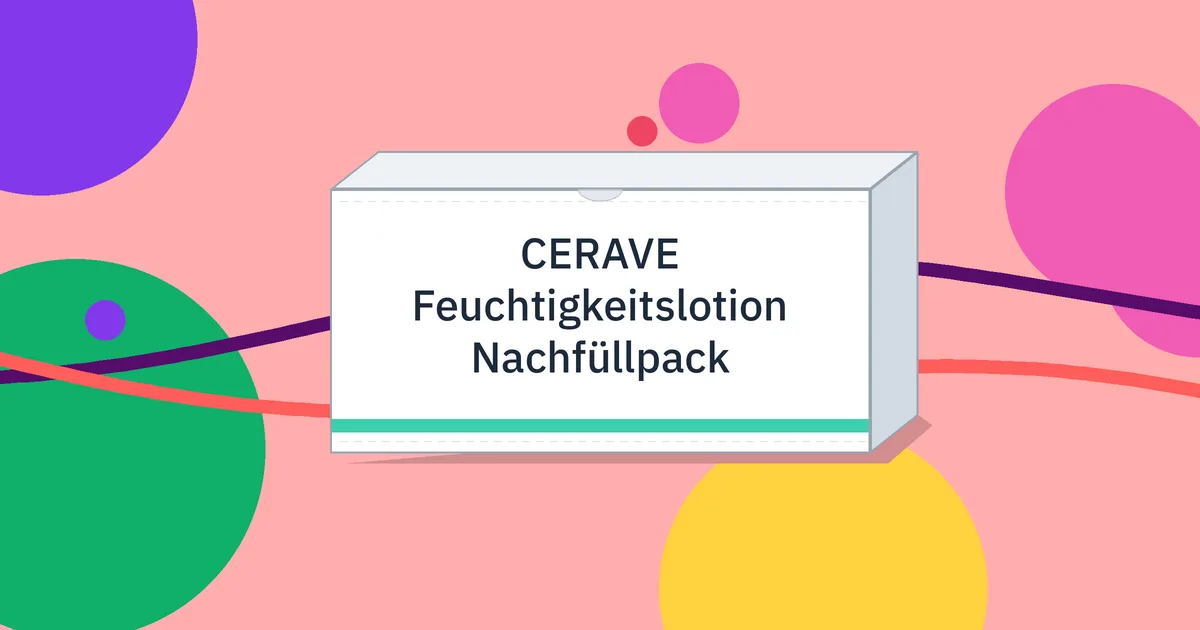 Symbolbild: Packung mit der Aufschrift CERAVE Feuchtigkeitslotion Nachfüllpack (PZN 19847911) – Verfügbarkeit und Bezug in Apotheken in Frankfurt am Main