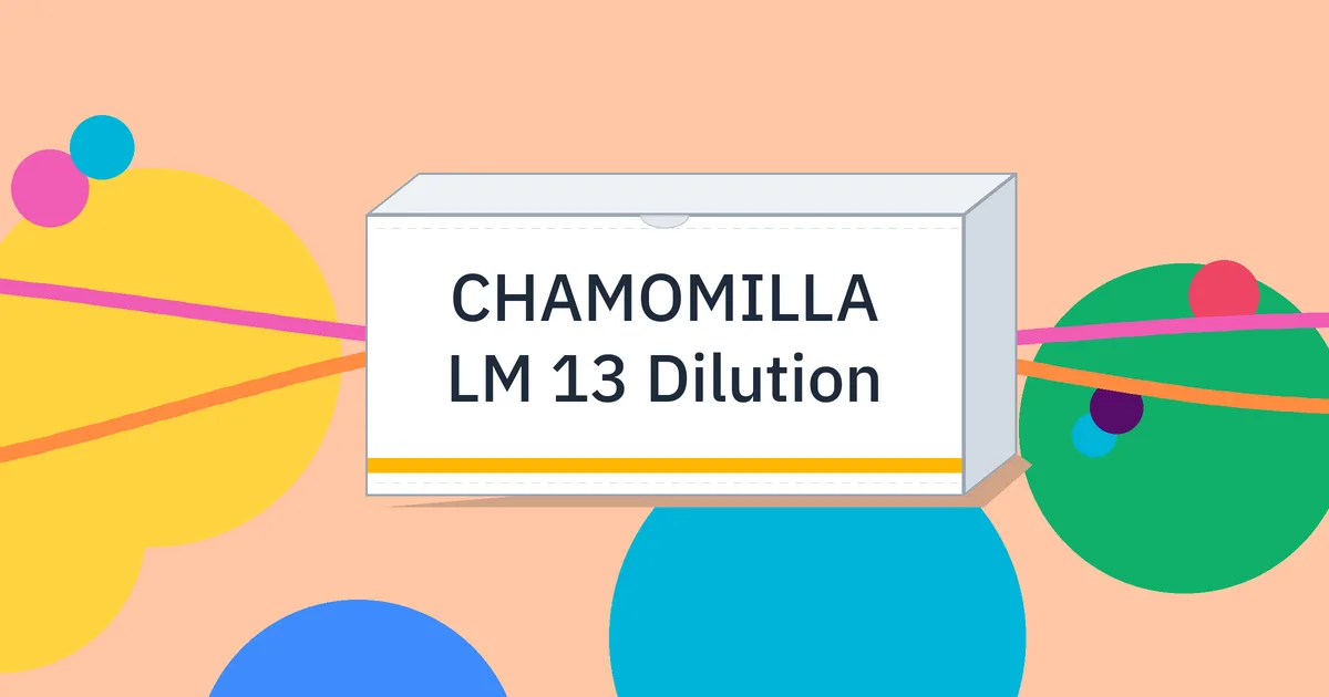 Symbolbild: Packung mit der Aufschrift CHAMOMILLA LM 13 Dilution (PZN 12812536) – Verfügbarkeit und Bezug in Apotheken in Frankfurt am Main