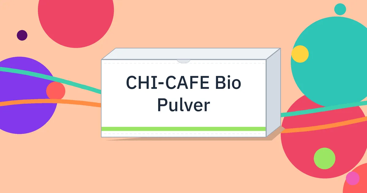 Symbolbild: Packung mit der Aufschrift CHI-CAFE Bio Pulver (PZN 11002404) – Verfügbarkeit und Bezug in Apotheken in Frankfurt am Main