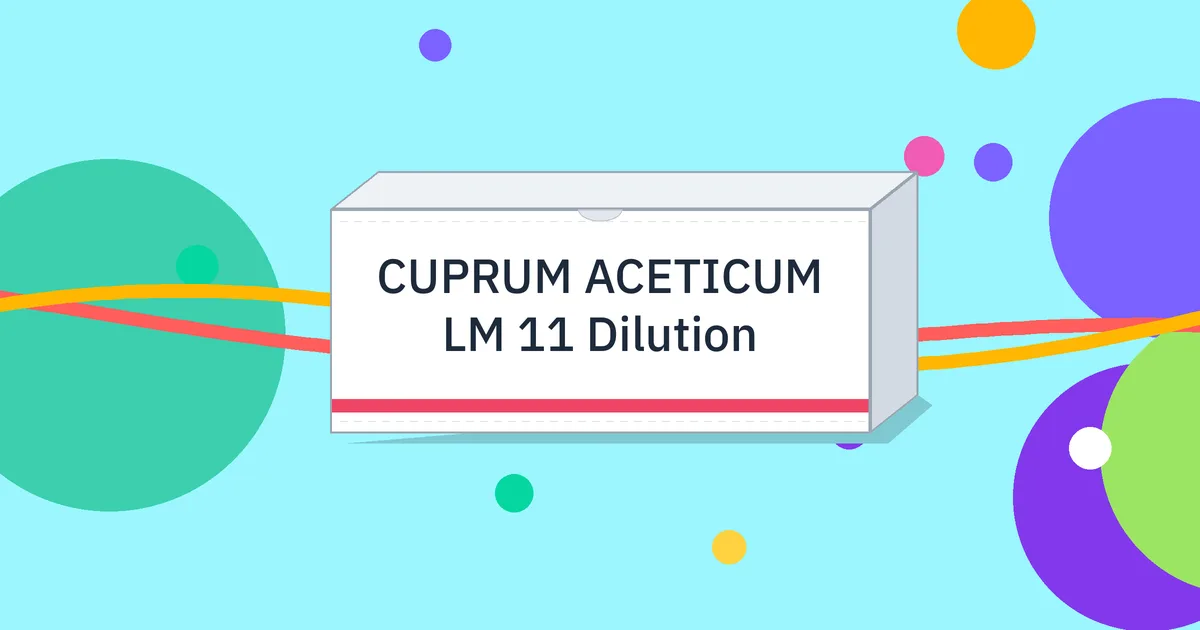 Symbolbild: Packung mit der Aufschrift CUPRUM ACETICUM LM 11 Dilution (PZN 12837269) – Verfügbarkeit und Bezug in Apotheken in Frankfurt am Main