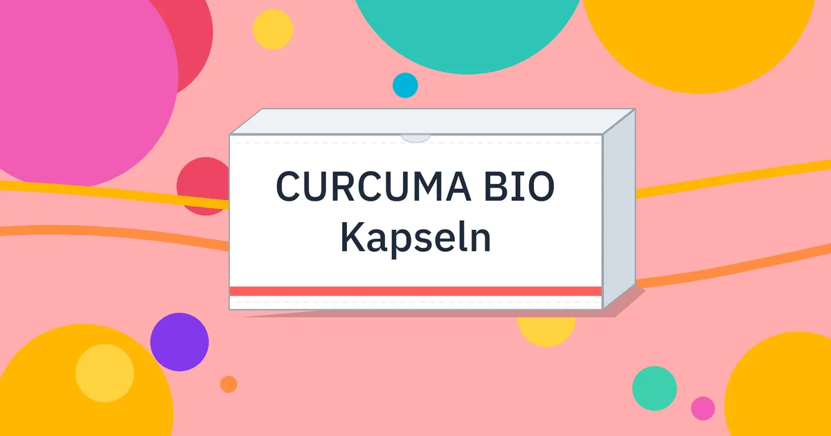 Symbolbild: Packung mit der Aufschrift CURCUMA BIO Kapseln (PZN 10996213) – Verfügbarkeit und Bezug in Apotheken in Frankfurt am Main